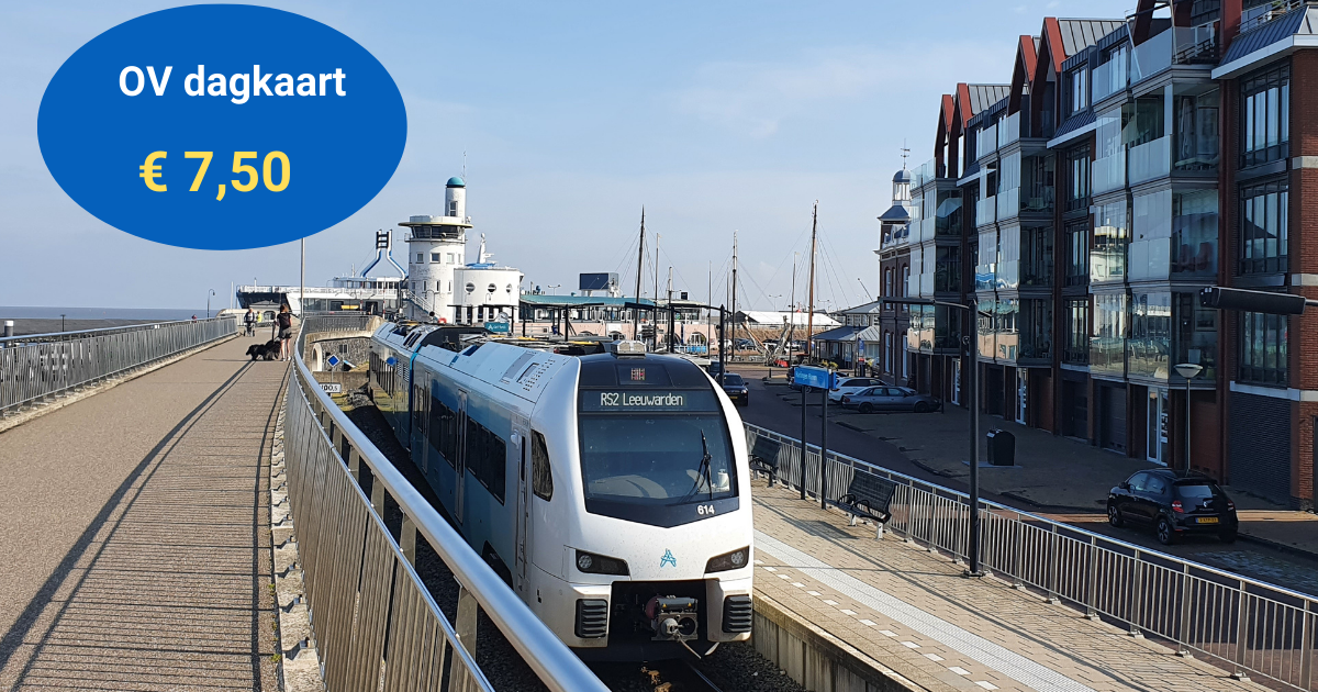 OV dagkaart actie voor Friesland en Groningen (2 pers.= €15,-)